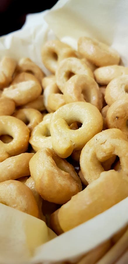 Typical Italian Dry Snacks Called Taralli Stock Image - Image of ...