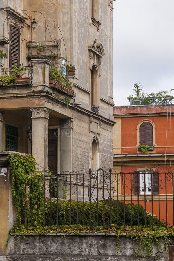 Facade Of Typical Italian House Stock Photo - Image of italy, colours ...