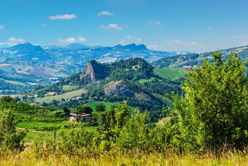 Typical Italian landscape stock image. Image of cypress - 156508167