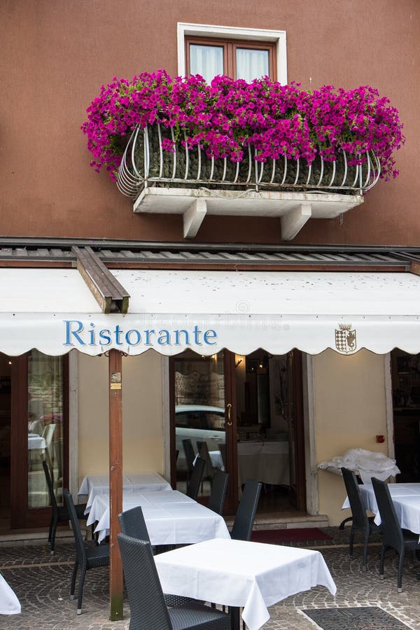 Typical Italian restaurant stock image. Image of house - 55731113