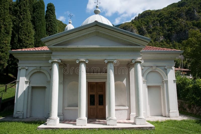 Small Italian Church - Dolomites, Italy Stock Image - Image of ...