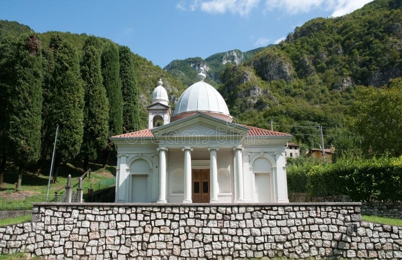Small Italian Church - Dolomites, Italy Stock Image - Image of ...