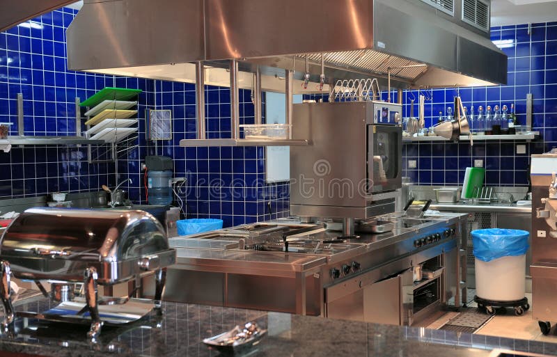 Restaurant kitchen stock photo. Image of clean, copy - 27268708
