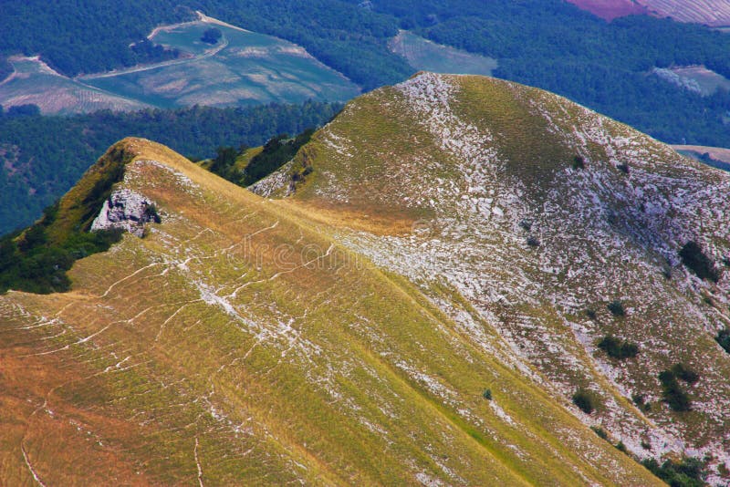 Typical Landscape Of The Beautiful Italian Apennin Stock Photo - Image ...