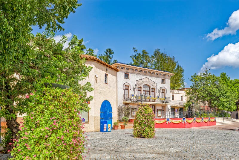 Typical Landscapes ,authentic Catalan Cozy Streets in Spain Stock Image ...
