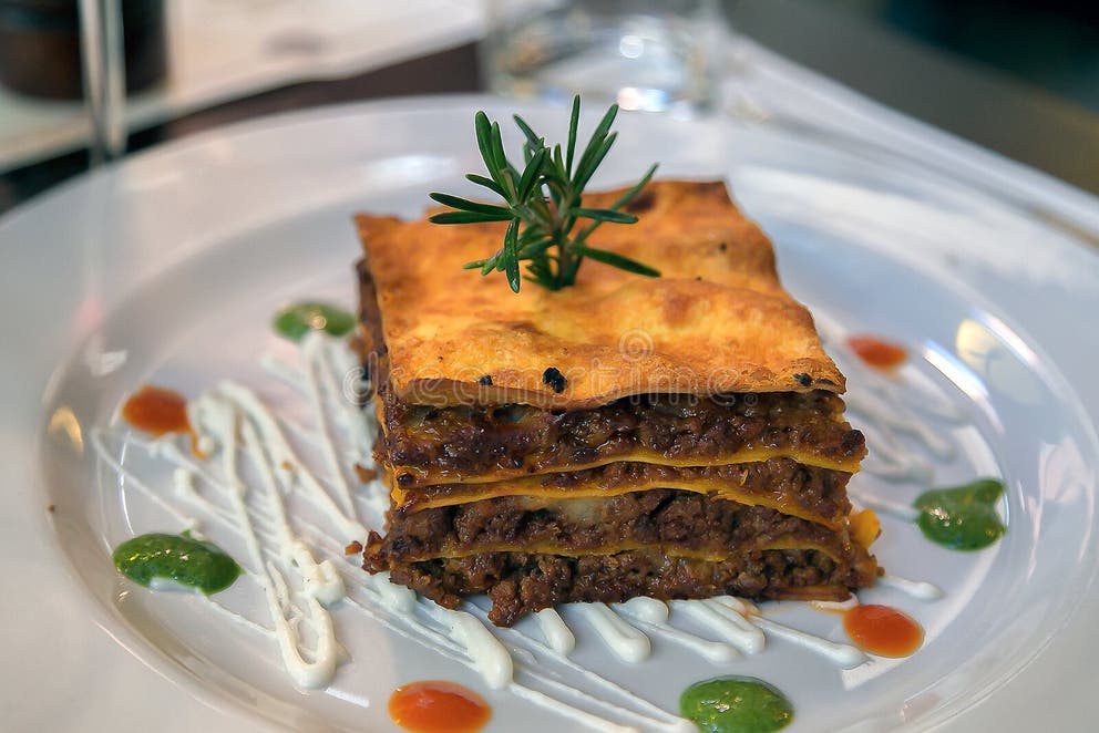 A Typical Lasagna from Rome Stock Photo - Image of rome, wheat: 101628194