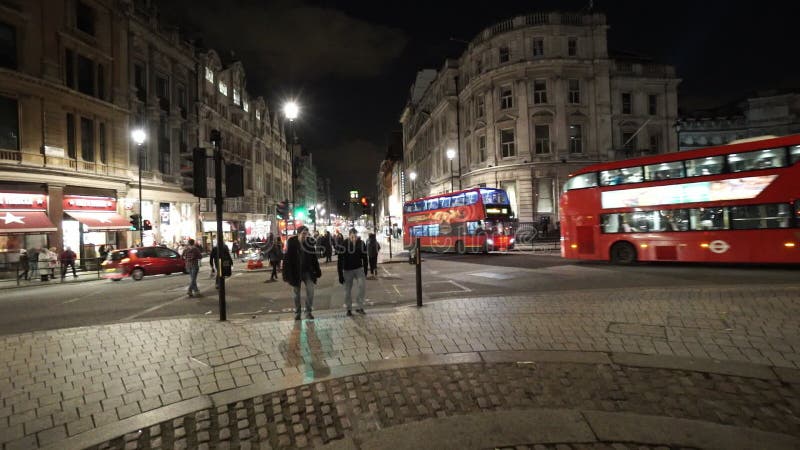 Typical London Street View Wide Angle Shot Stock Video - Video of ...