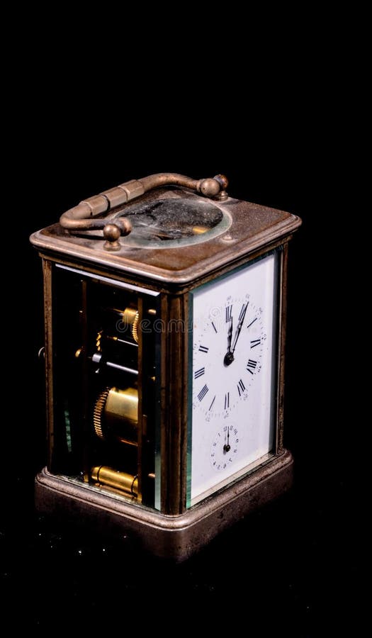 Typical Mechanical Alarm Clock Stock Photo - Image of isolated, circle ...