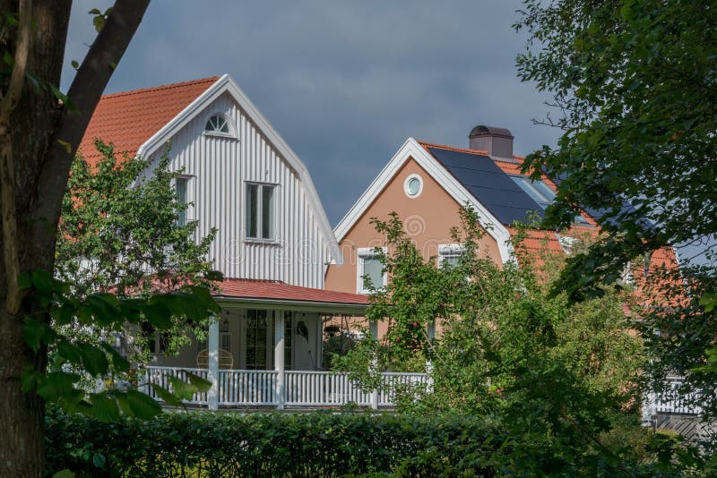 Typical Middle-class Swedish House on Hisingen in Gothenburg Stock ...