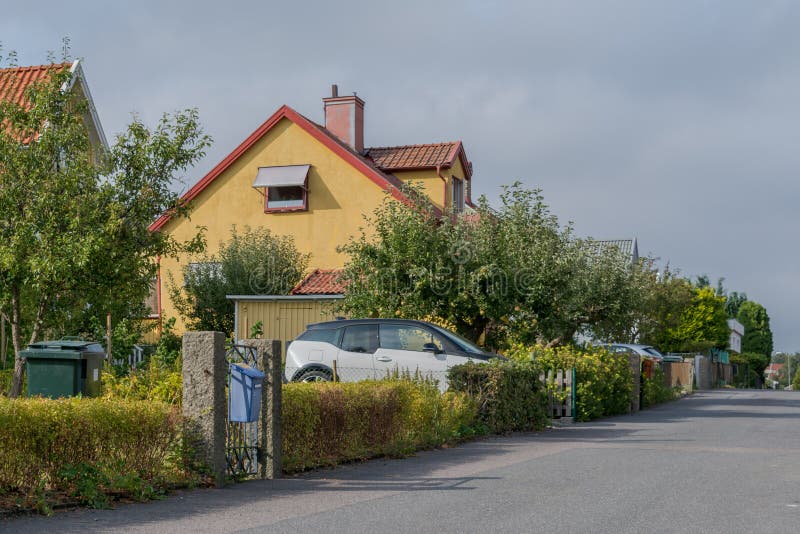 Typical Middle-class Swedish House on Hisingen in Gothenburg Stock ...
