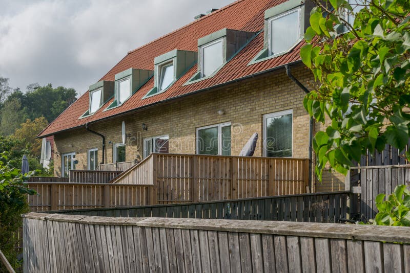 Typical Middle-class Swedish House on Hisingen in Gothenburg Stock ...