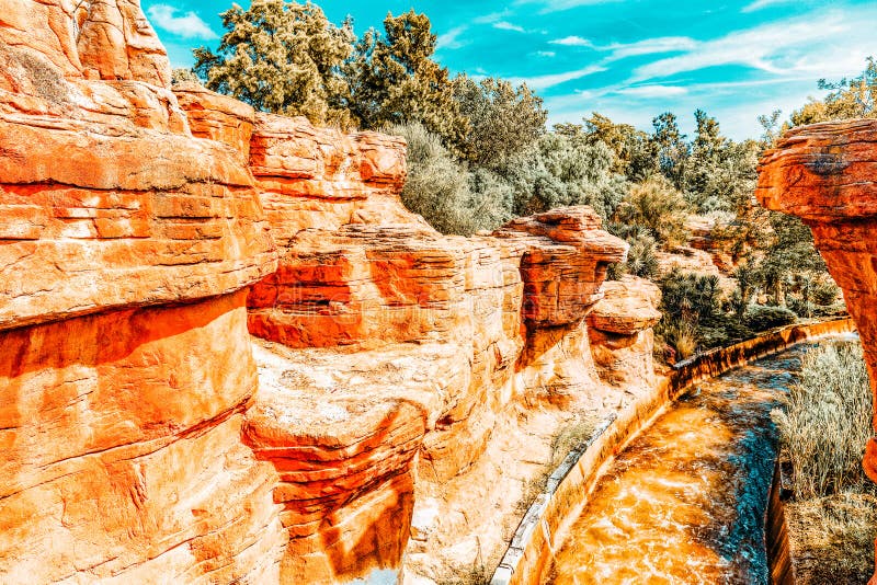 Typical Midwest and Wild West Outdoor View Stock Image - Image of green ...