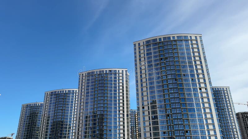 Typical Modern Skyscraper Development of a Residential Complex. Many ...