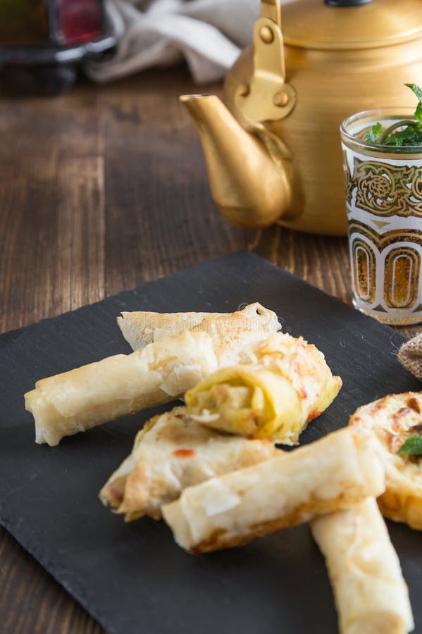 Typical Moroccan and Arabic Food Stock Image - Image of mediterranean ...