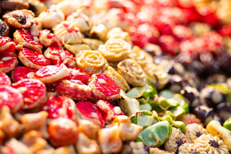 Typical Moroccan Stools and Tables Stock Image - Image of marrakesh ...