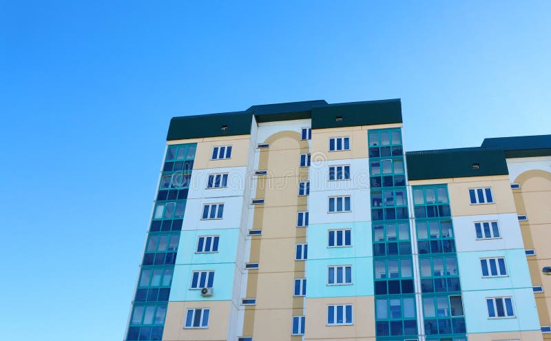 A Typical Multi-storey Residential Building in the City. Urban ...