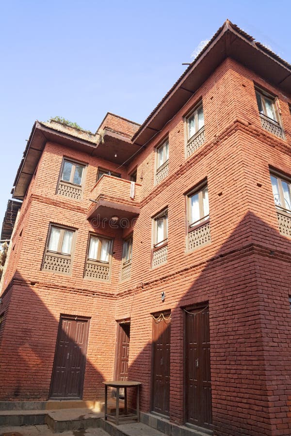 Typical Nepalese Brick House Stock Photo - Image of changu, typical ...