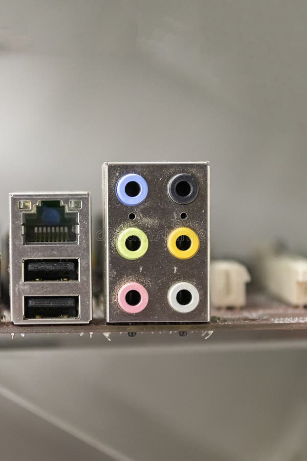 Typical New PC Computer Motherboard Socket 1151 Stock Image - Image of ...