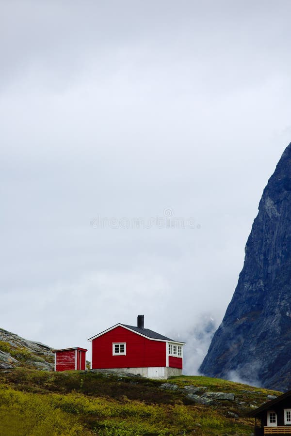 Typical Norwegian house stock image. Image of beautiful - 90680253