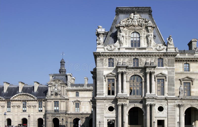 Typical Old French Building Facade In Paris, Franc Picture. Image: 5182128