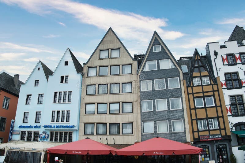 Typical Old Houses of the Old Town of Cologne Editorial Stock Image ...