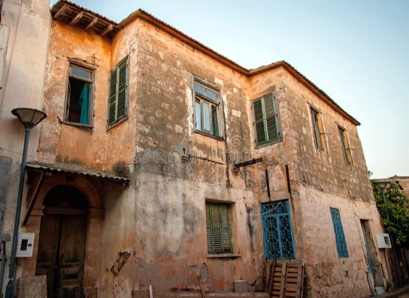 Typical Old Stone Abandoned House in the Old Town Stock Photo - Image ...
