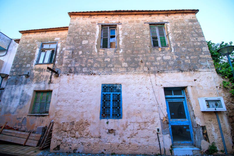 Typical Old Stone Abandoned House in the Old Town Stock Image - Image ...