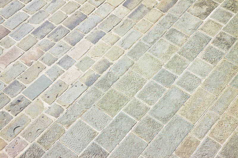 Typical Old Tuscany Paving Made with Carved Stone Blocks Italy Stock ...