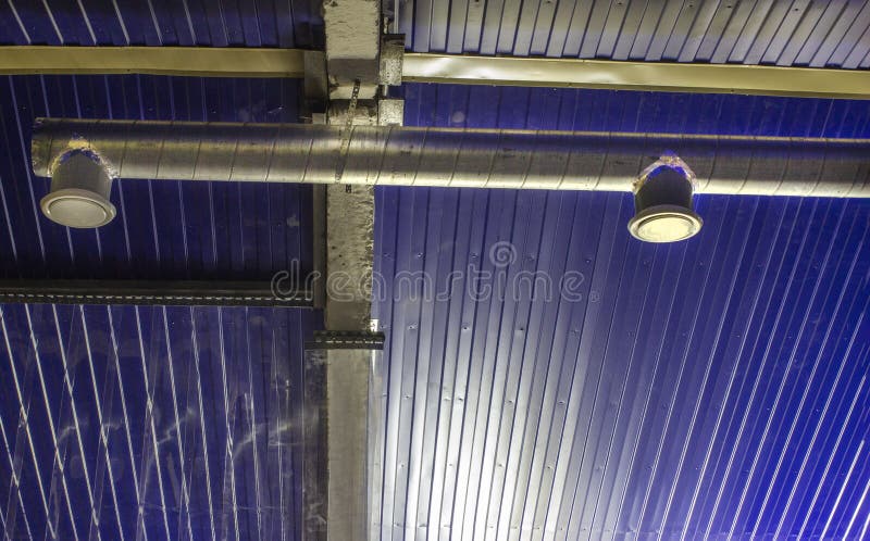 Typical Outlet Vent and Central Ventilation Duct. a Round Galvanized ...