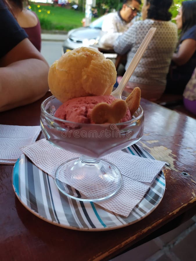 Typical paila ice cream stock photo. Image of cream - 171810844