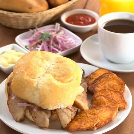 Typical Peruvian Breakfast stock image. Image of meat - 19494735