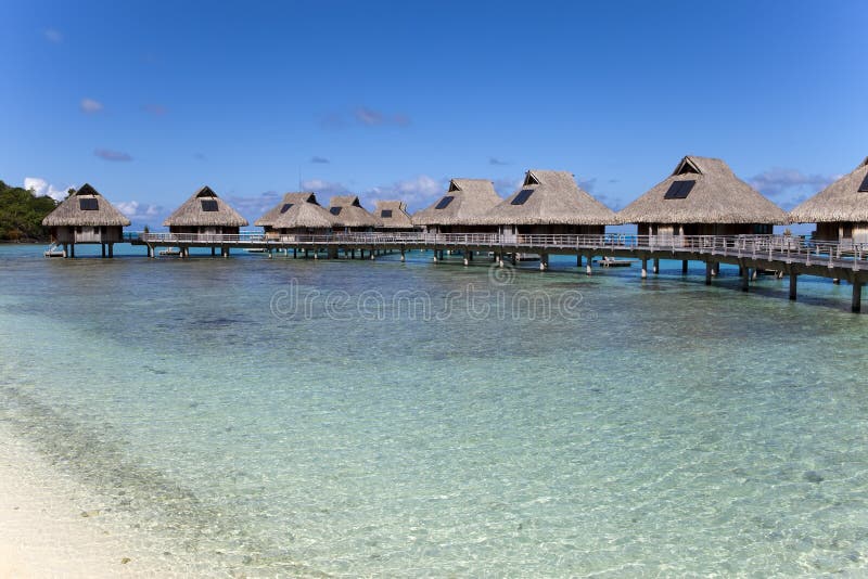 Typical Polynesian Traditional Housing Fare Potee Stock Image - Image ...