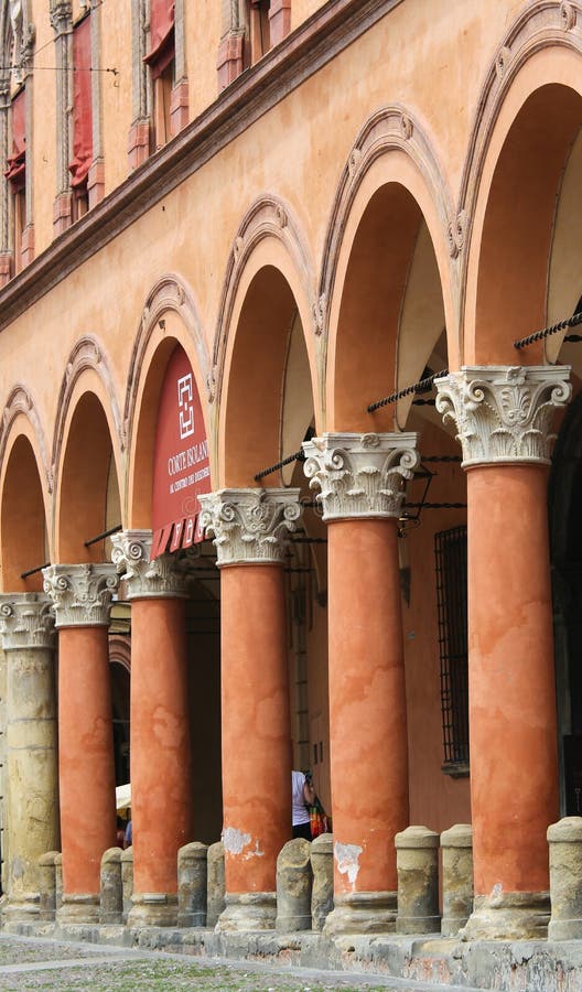 Bologna, Italy - Typical Portico Editorial Photo - Image of detail ...