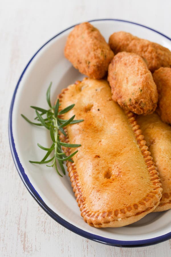 Portuguese Appetizers With Sauces On White Plate Stock Photo - Image of ...