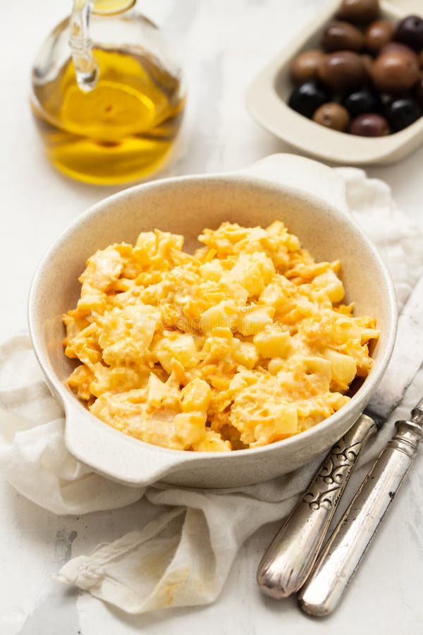 Typical Portuguese Dish Bacalhau Espiritual Cod Fish Wtih Vegetables ...