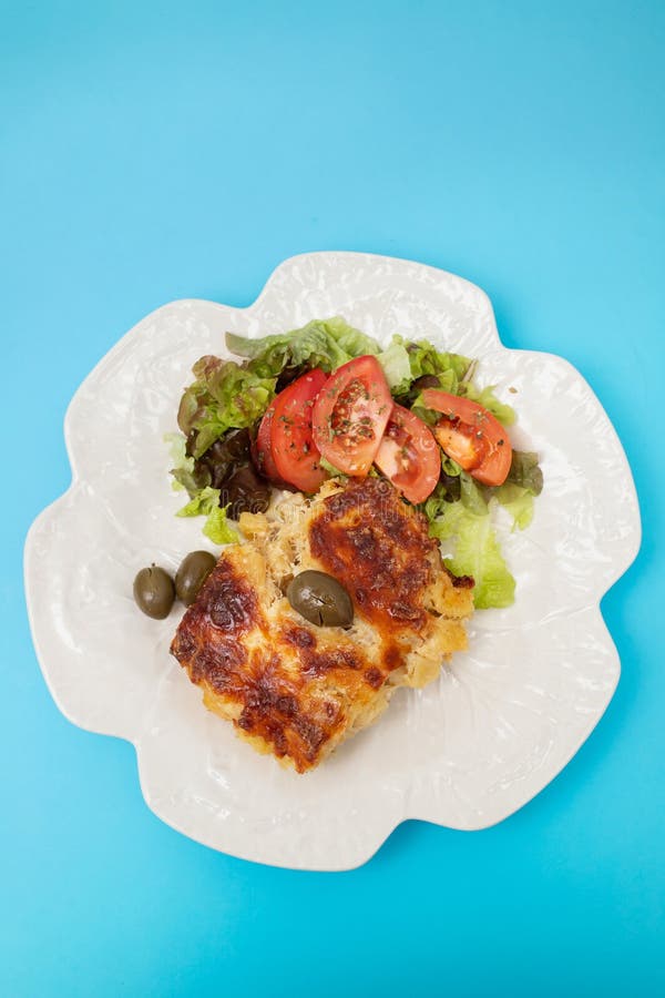 Typical Portuguese Dish with Cod Fish of Bacalhau Com Natas Stock Image ...