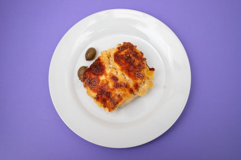 Typical Portuguese Dish with Cod Fish of Bacalhau Com Natas Stock Image ...