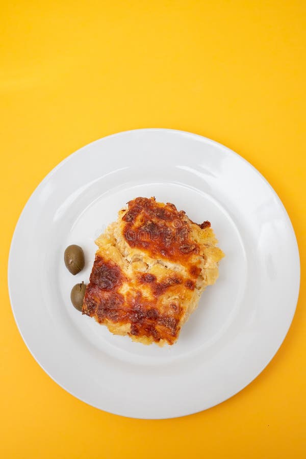 Typical Portuguese Dish with Cod Fish of Bacalhau Com Natas Stock Image ...