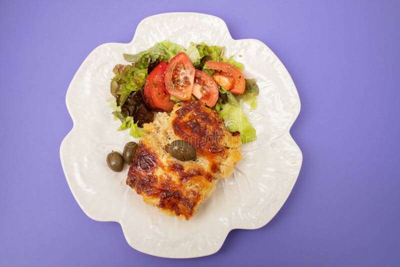 Typical Portuguese Dish with Cod Fish of Bacalhau Com Natas Stock Photo ...