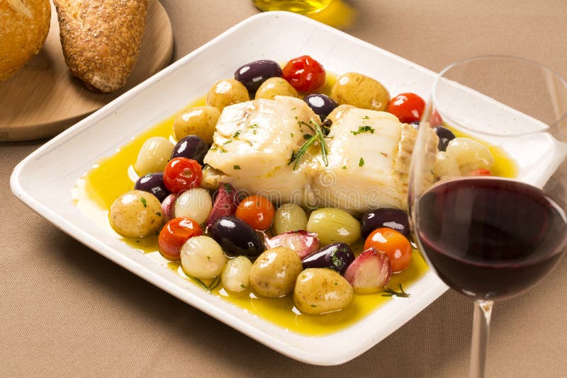 110 Typical Portuguese Dish Codfish Called Porto Stock Photos - Free ...