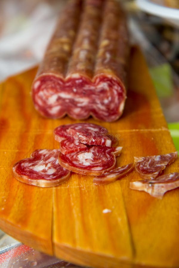 Salami is a Type of Cured Sausage Consisting of Fermented and Air-dried ...