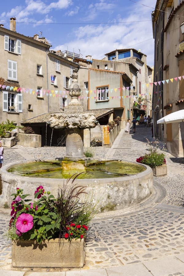 Typical Provencal Architecture, Puimichel, Provence, France Stock Photo ...