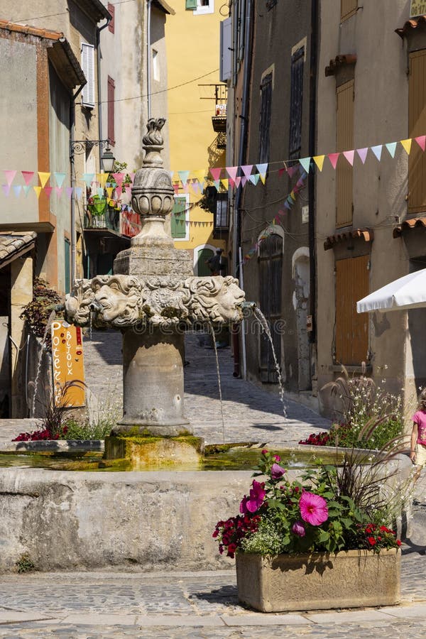 Typical Provencal Architecture, Puimichel, Provence, France Stock Image ...