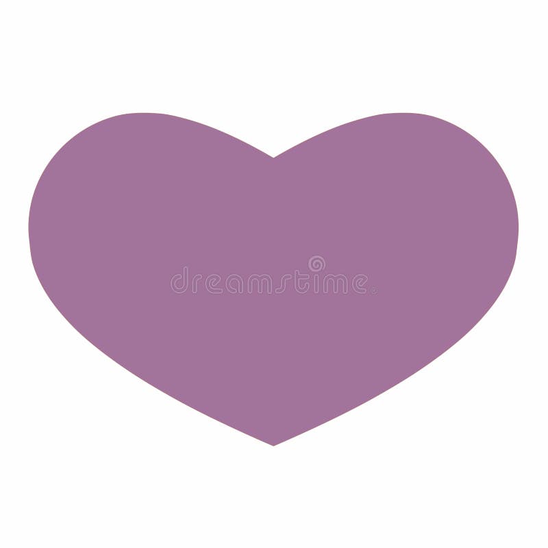A typical purple heart stock illustration. Illustration of pictogram ...