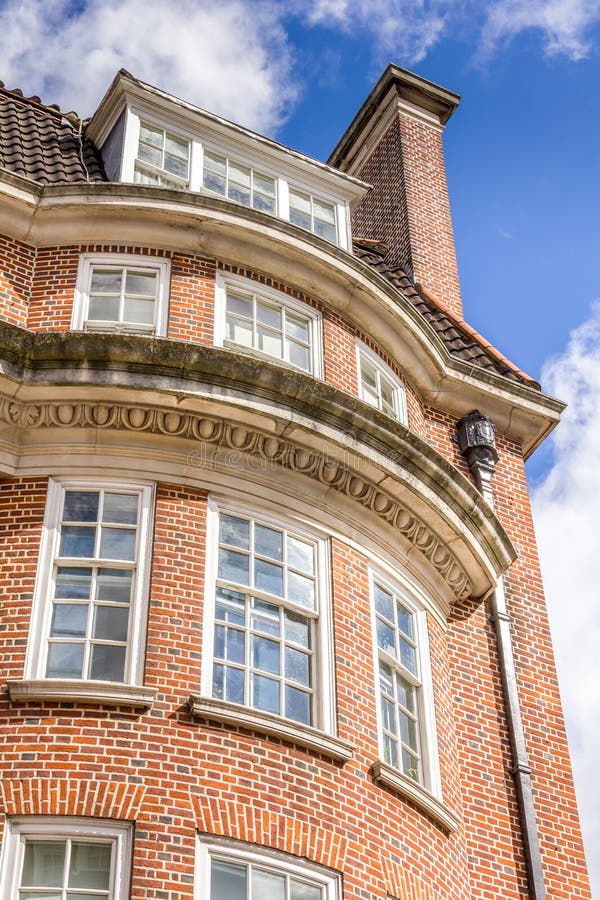 Typical Red-brick Building in London, England Stock Image - Image of ...