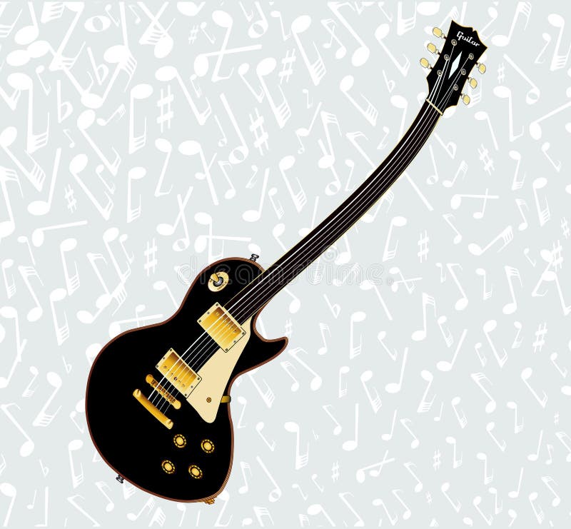 Abstract Musical Guitar stock vector. Illustration of musical - 280065171
