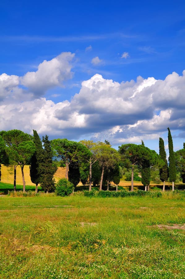 Typical Roman Countryside stock image. Image of italian - 5457845