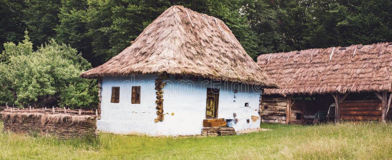 Old peasant houses stock photo. Image of cottage, architecture - 262372562