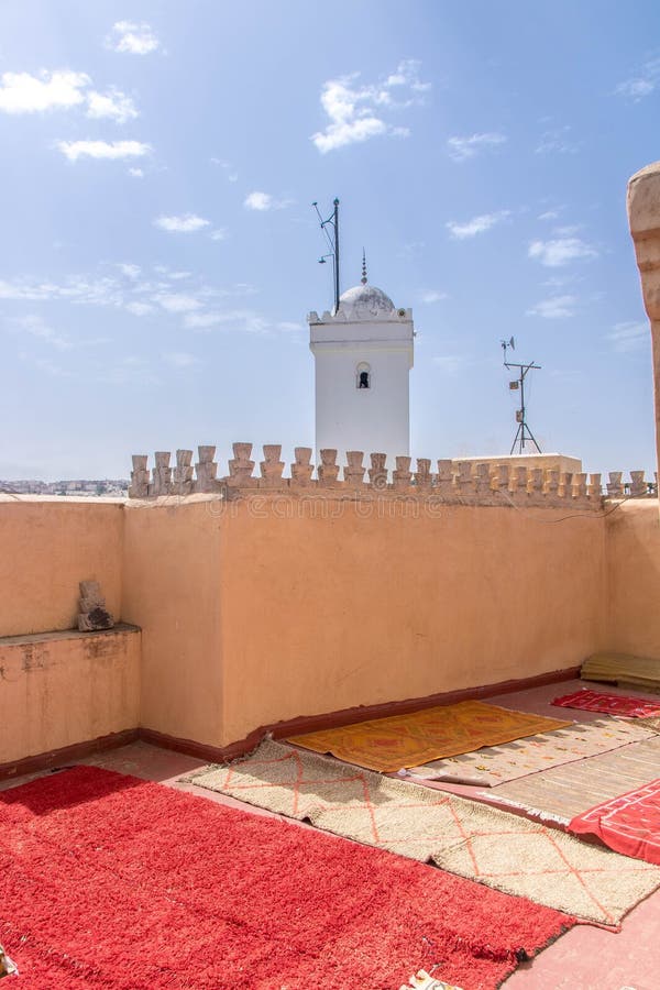 Typical Rooftop Terrace at Fes Stock Photo - Image of architecture ...