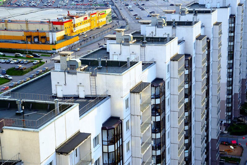 Typical Russian Architectural Building Houses Editorial Photography ...